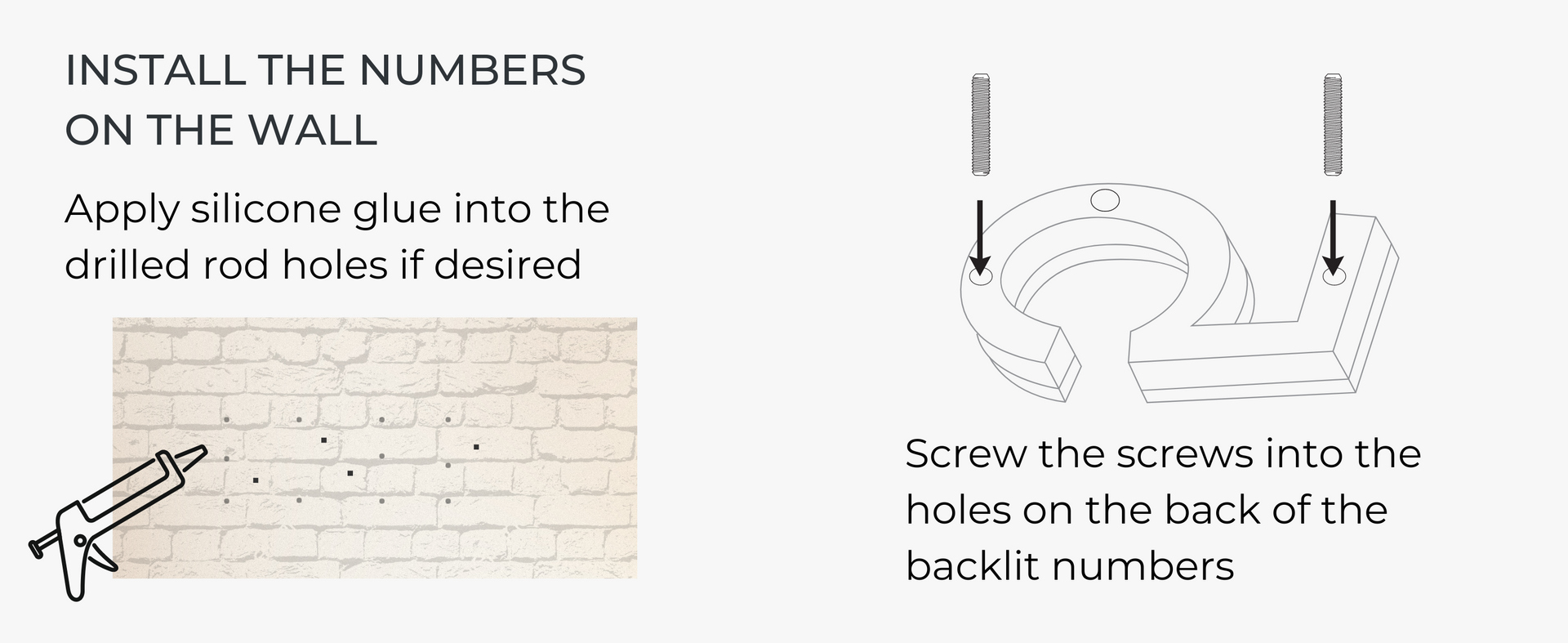 House Numbers Installation Steps – Selegna Signs